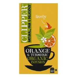 Clipper Orange & Turmeric Organic Infusion 20 teabags | G Baldwin & Co