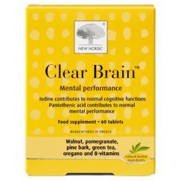 New Nordic Clear Brain 60 tablets | G Baldwin & Co
