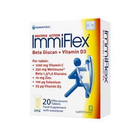 Immitec Immiflex Beta Glucan + Vitamin D3 20 Effervescent Tablets | G ...