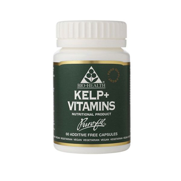 Bio-Health Kelp (Super) 500mg Plus 122mg of Vitamins 60 Vegetarian Capsules | G Baldwin & Co