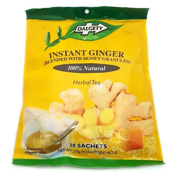 Dalgety Instant Ginger (Blended with Honey Granules) Tea 30 Tear & Pour ...