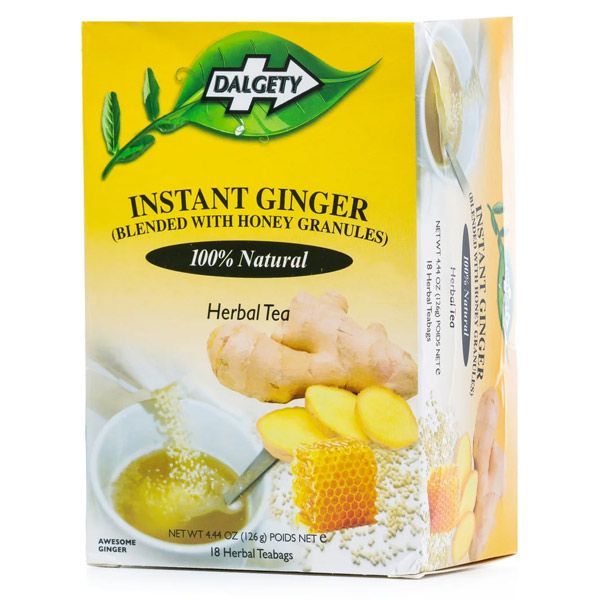 Dalgety Instant Ginger (Blended with Honey Granules) Tea 18 Tea Bags ...