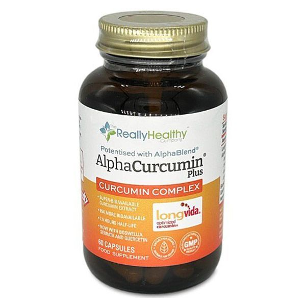 Alpha Curcumin Plus Super-Bioavailable Curcumin Complex 60 capsules | G ...