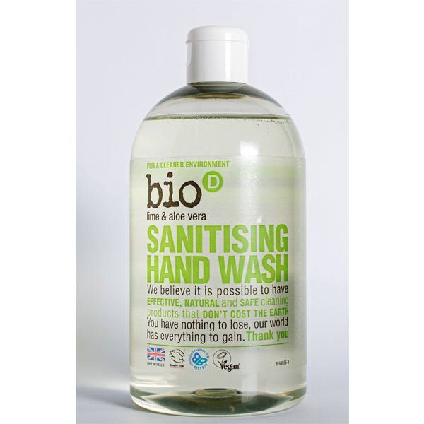 Bio D Lime and Aloe Vera Sanitising Hand Wash 500ml | G Baldwin & Co