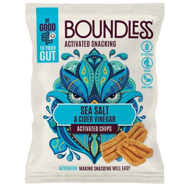 Boundless Sea Salt & Cider Vinegar Activated Chips 80g | G Baldwin & Co