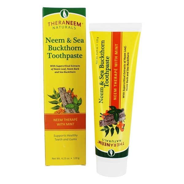 Theraneem Naturals Neem and Seabuckthorn Toothpaste with Mint 120g | G ...