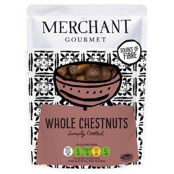 Merchant Gourmet Whole Chestnuts simply cooked 180g | G Baldwin & Co