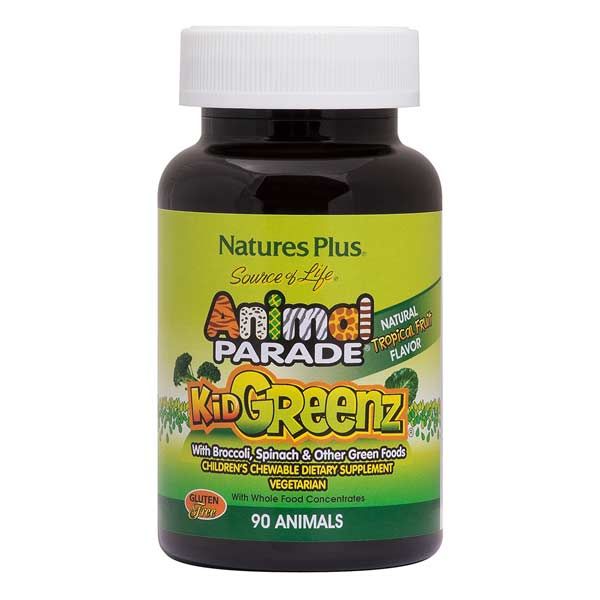 Natures Plus Animal Parade Kid Greens 90 Animal Shaped Tablets | G ...