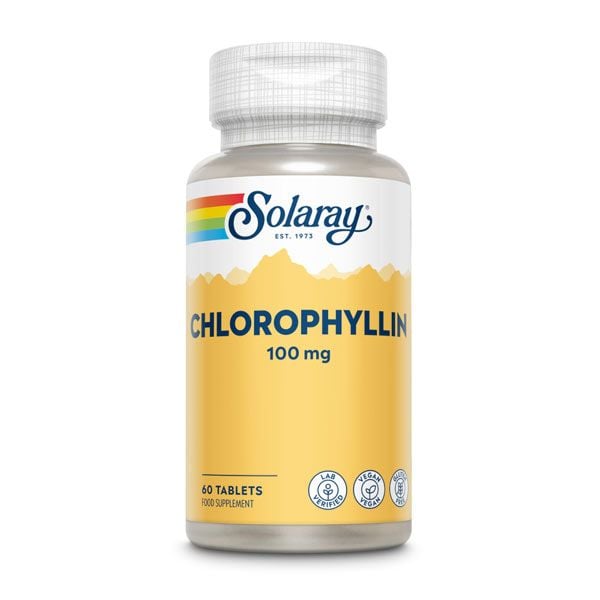 Solaray Chlorophyll 100mg 60 Vegan Tablets | G Baldwin & Co