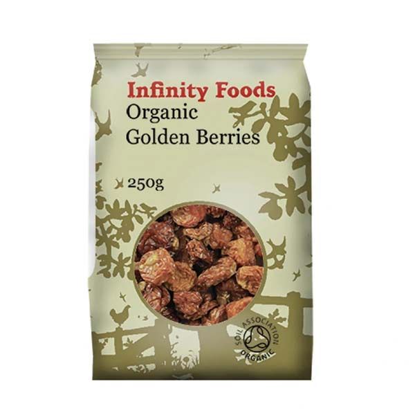 Infinity Foods Organic Golden Berries 250g | G Baldwin & Co