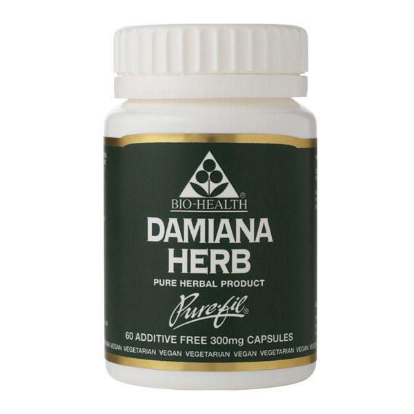 Bio-health Damiana Herb 300mg 60 Vegetarian Capsules | G Baldwin & Co
