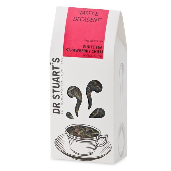 Dr Stuart's White Tea & Strawberry Chilli Loose Leaf Tea 40g | G ...
