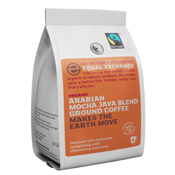 Equal Exchange Organic Arabian Mocha Java Roast & Ground Coffee 227g | G Baldwin & Co