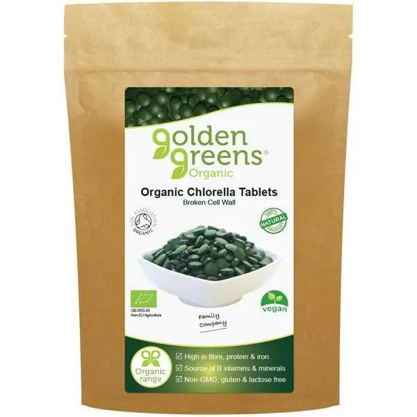Golden Greens Organic Chlorella Tablets | G Baldwin & Co