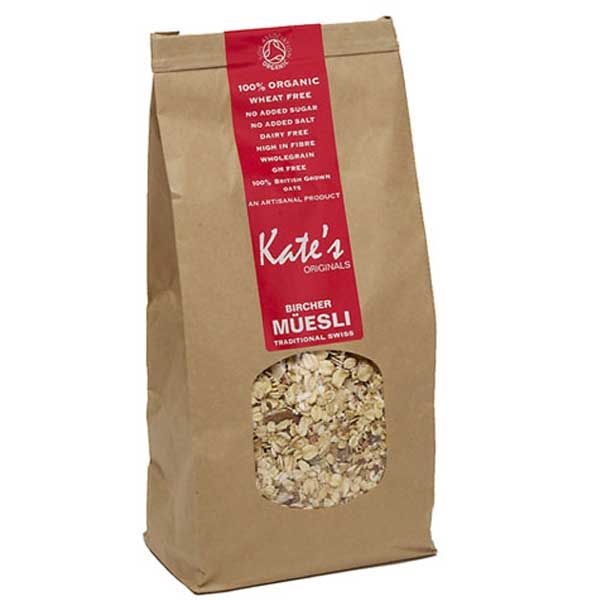 Kate's Originals 100% Organic Traditional Swiss Bircher Muesli 500g | G ...