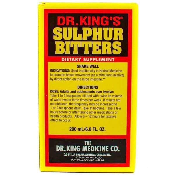 Dr King's Sulphur Bitters 350ml | G Baldwin & Co
