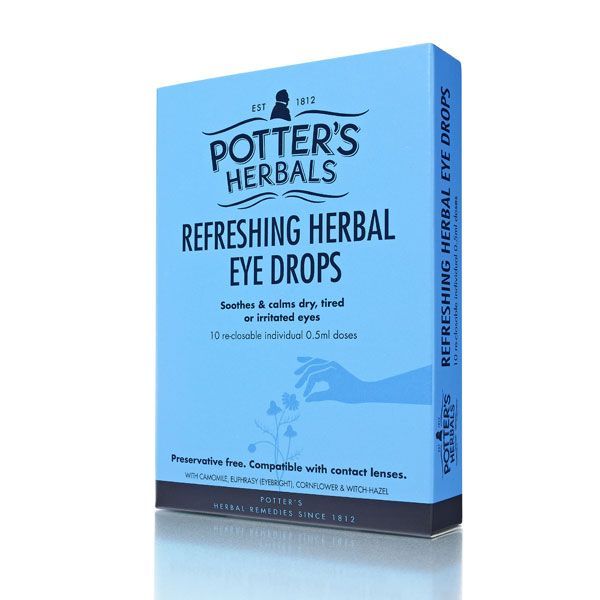 Potters Refreshing Herbal Eye Drops 10 X 0.5ml Doses (re-closable) | G ...