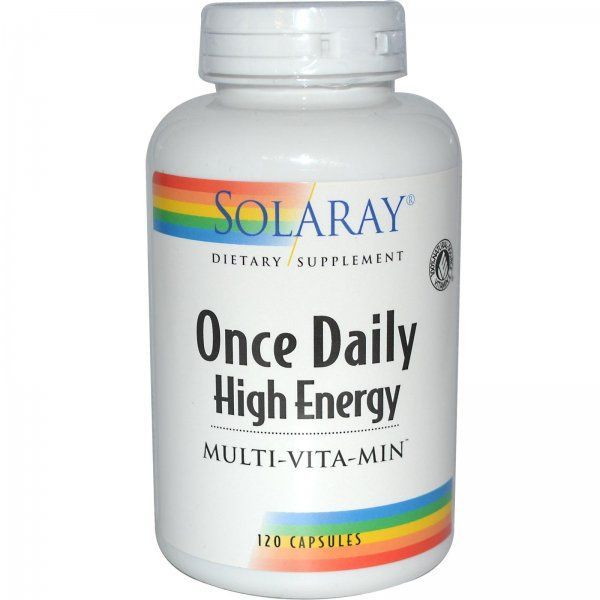 Solaray Once Daily High Energy Multivitamins 60vegecaps | G Baldwin & Co